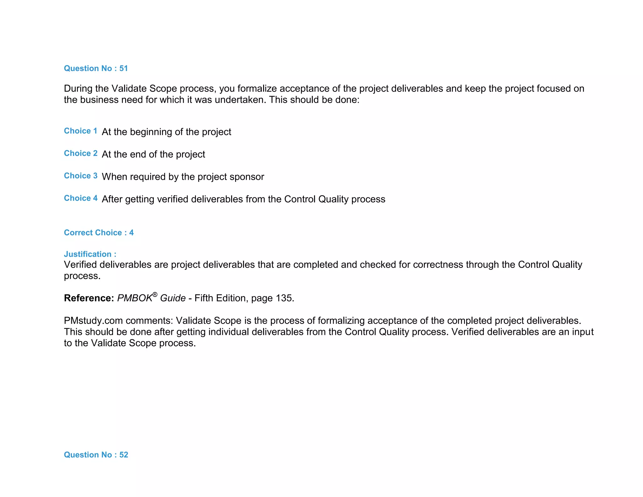 Pmstudy exam 4 | PDF