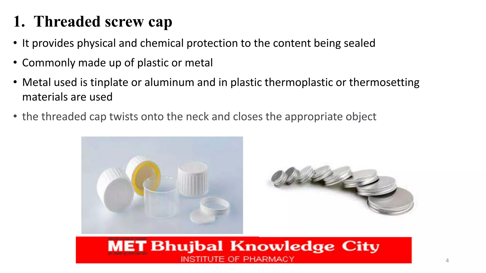 Types of closure and closure liners | PPTX