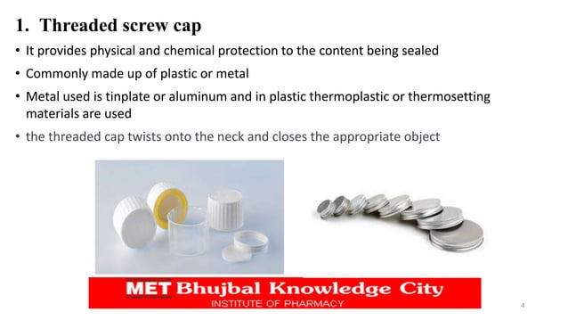 Types of closure and closure liners | PPTX