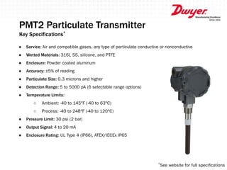 Series PMT2 Particulate Transmitter | PDF