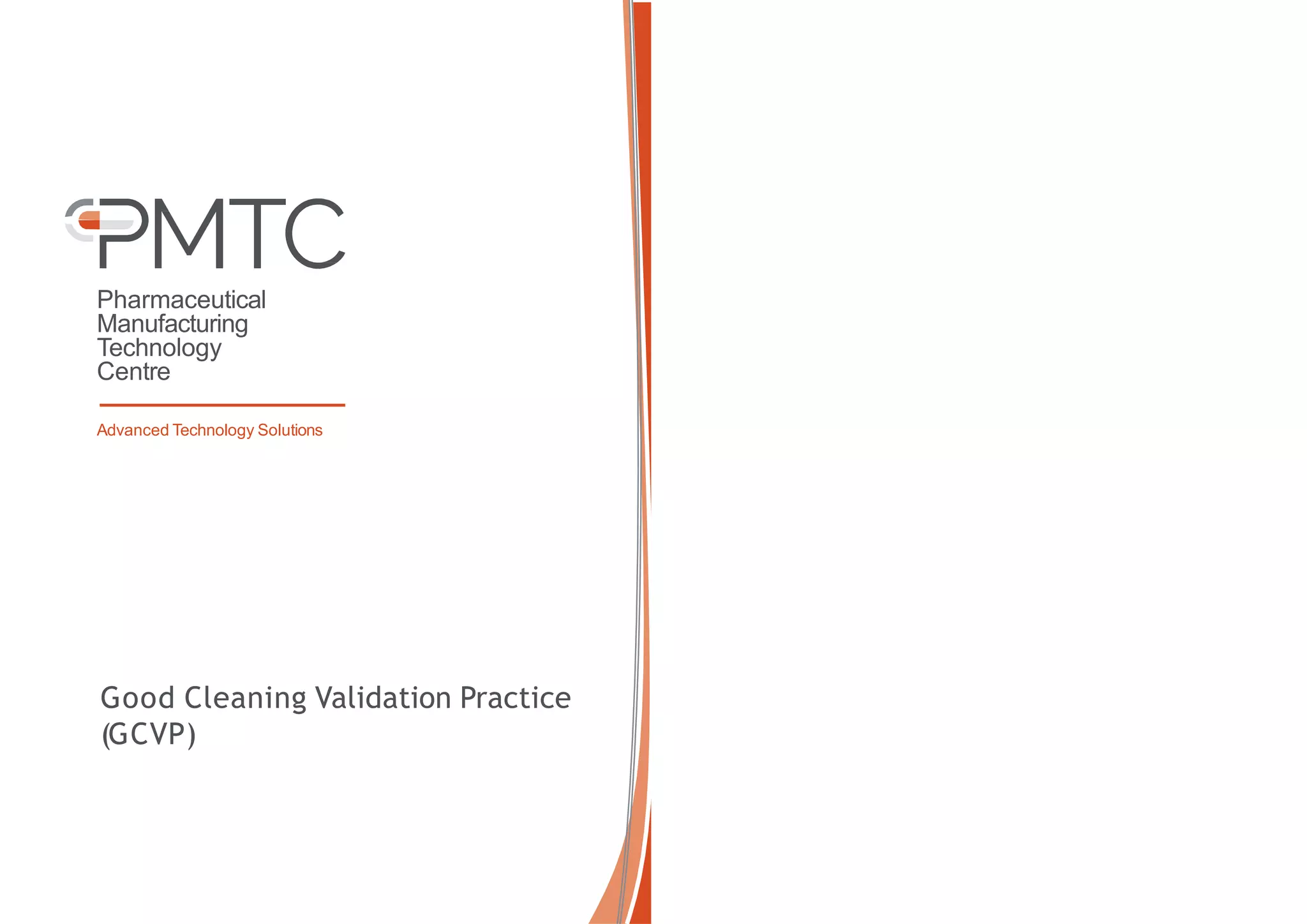 Pmtc good cleaning validation practice | PPTX