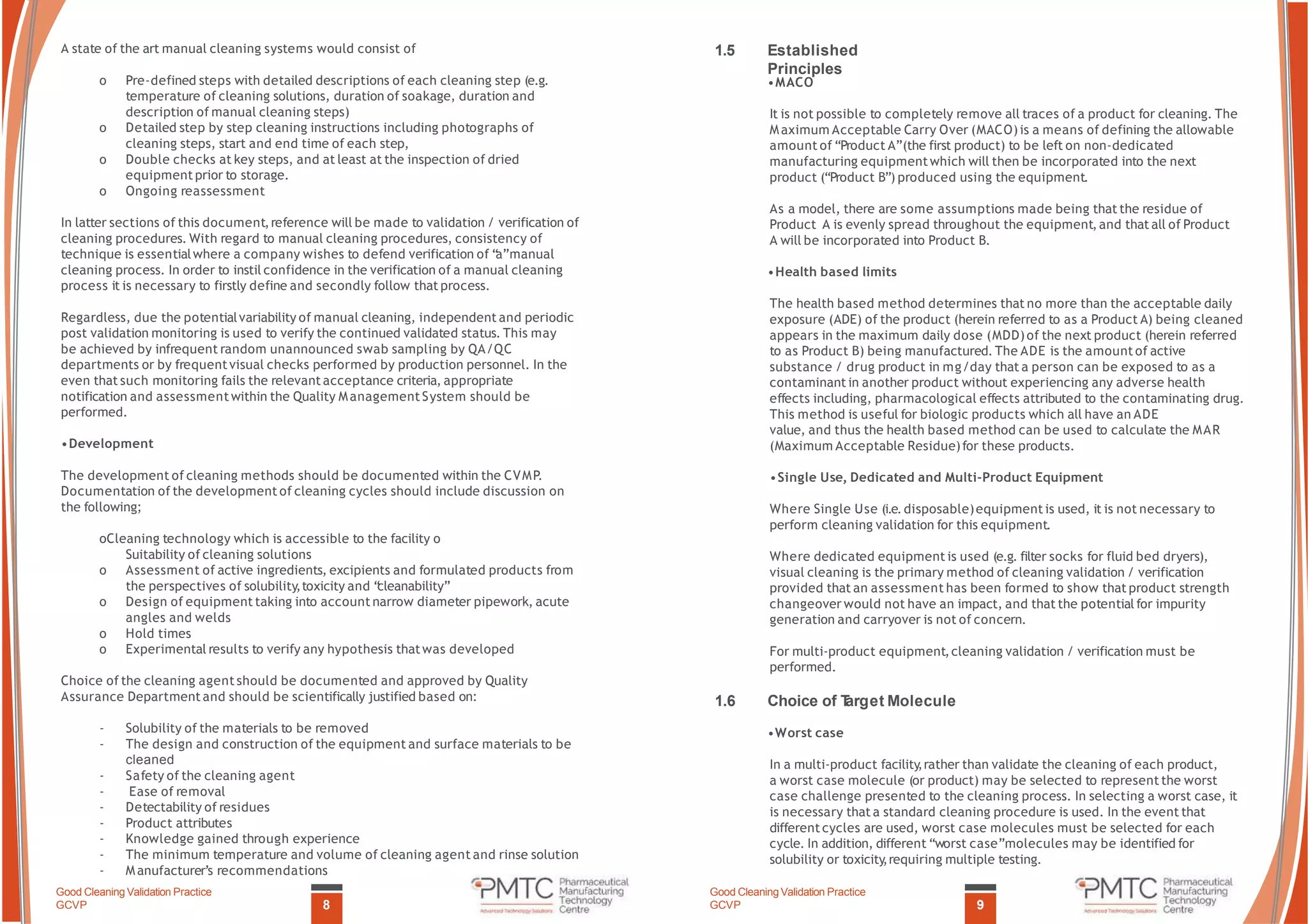 Pmtc good cleaning validation practice | PPT