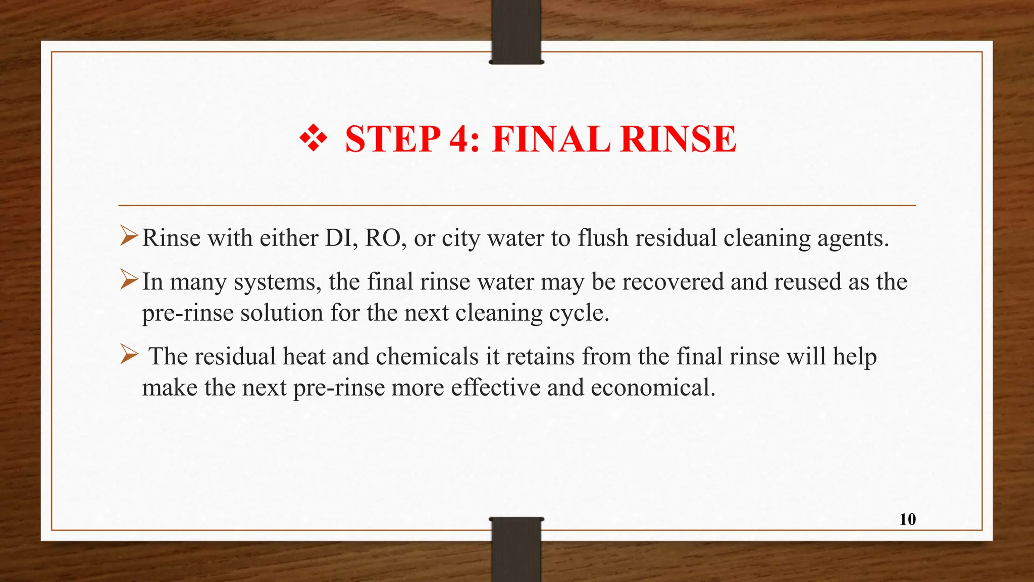 Cleaning in place, Sterilizationin place.pptx