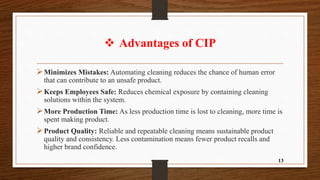 Cleaning in place, Sterilizationin place.pptx