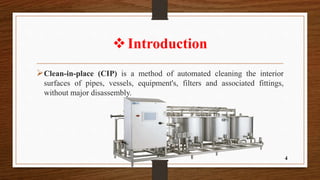 Cleaning in place, Sterilizationin place.pptx