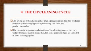 Cleaning in place, Sterilizationin place.pptx