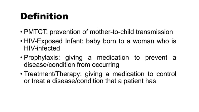 Prevention of Mother to child transmission - PMTCT.ppt | Pregnancy ...
