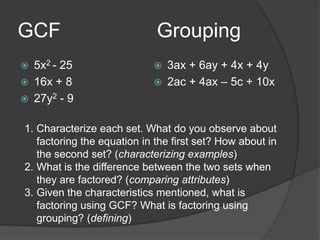 teaching algebra revised | PPTX