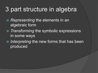 teaching algebra revised | PPTX