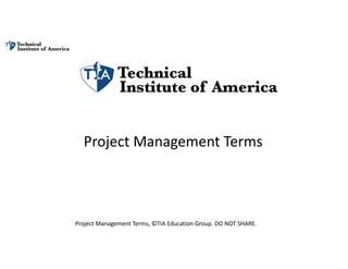Project Management definitions +Terms.pdf