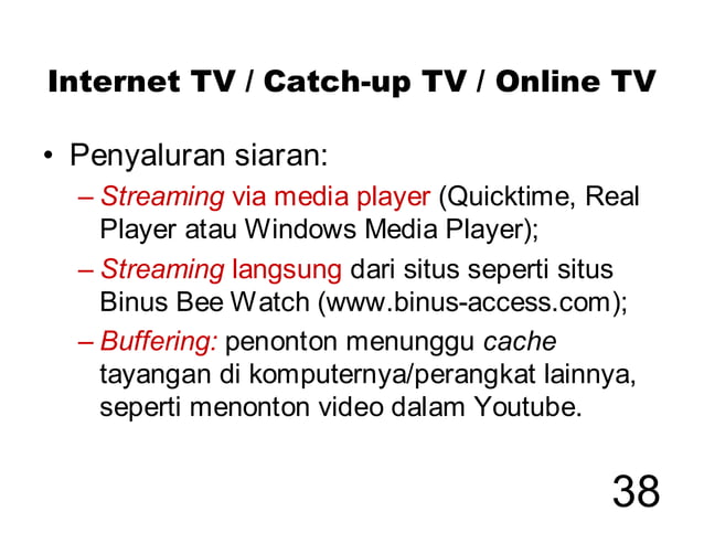Terestrial Kabel Internet IPTV Mobile - PMT 2011 | PDF