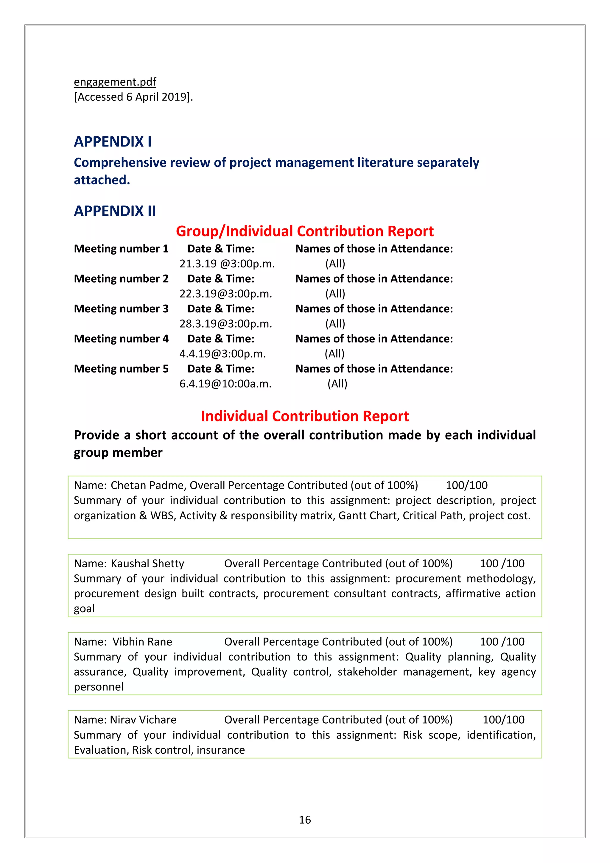 Project Management Tools & Techniques Assignment 1 | PDF