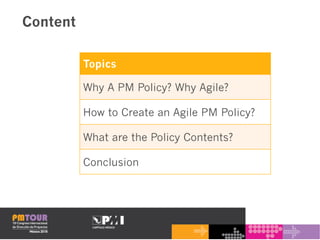Introduction to an Agile Project Management Policy | PPT