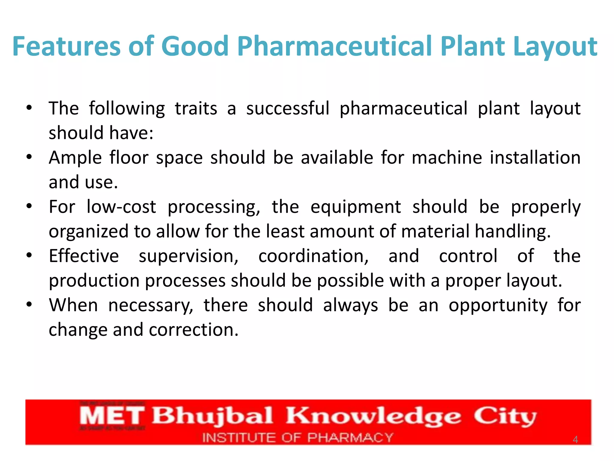 Pharmaceutical Plant Layout | PPTX