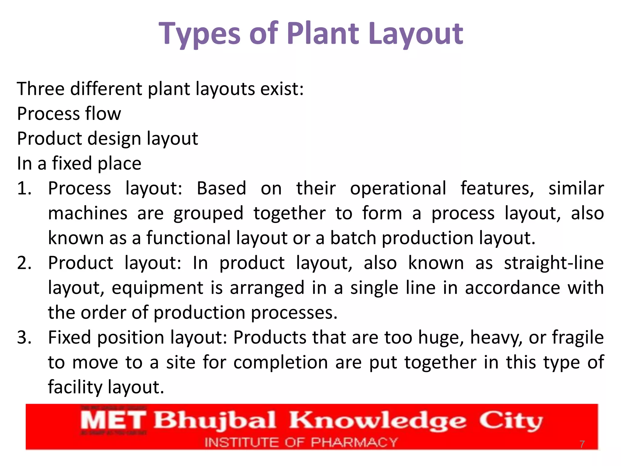 Pharmaceutical Plant Layout | PPTX