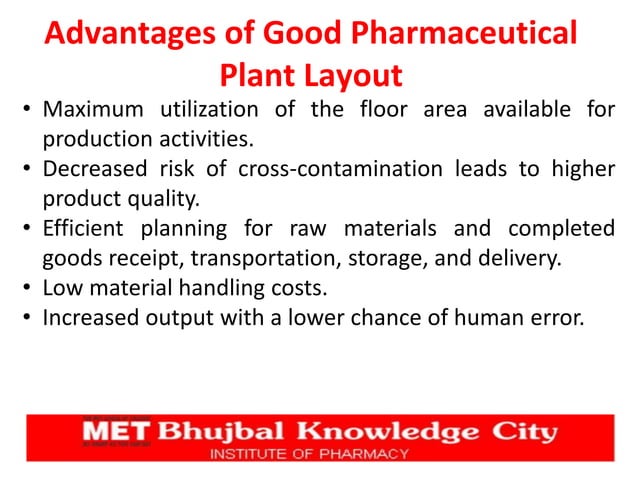 Pharmaceutical Plant Layout | PPTX