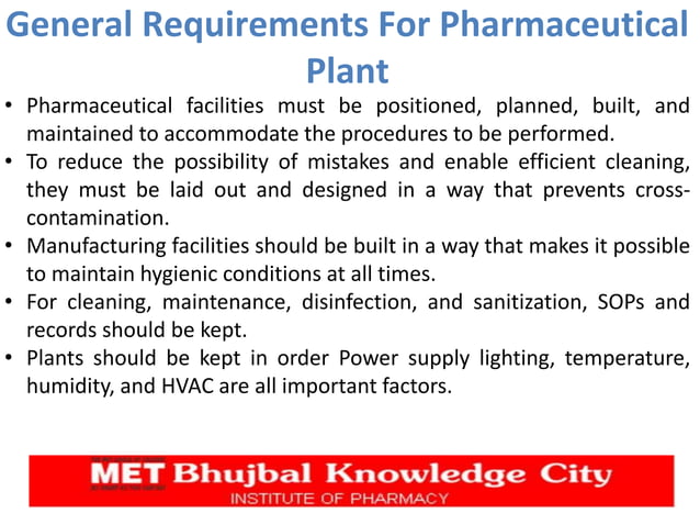 Pharmaceutical Plant Layout | PPTX