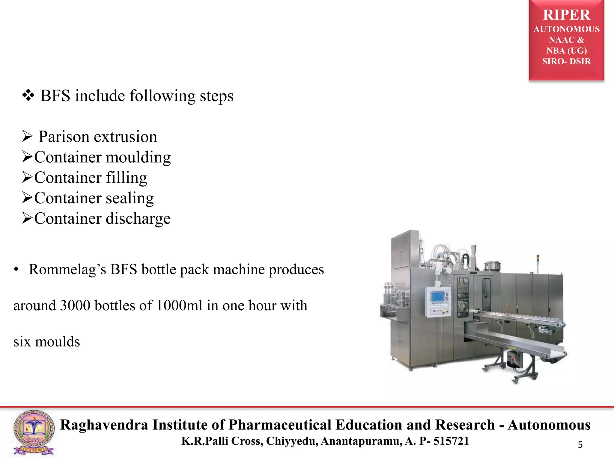 Blow Fill Seal Technology And Jet Injector | PPTX