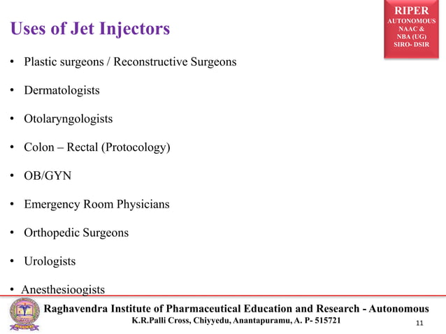 Blow Fill Seal Technology And Jet Injector | PPTX