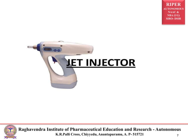 Blow Fill Seal Technology And Jet Injector | PPTX