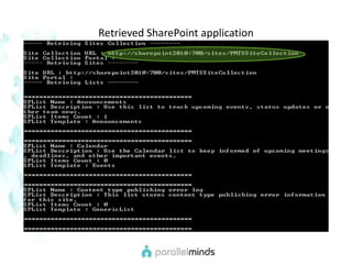 Sharepoint 2010 Object model topology | PPT