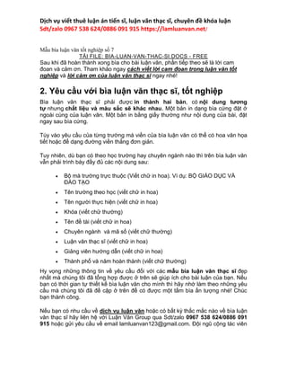 Tổng hợp mẫu bìa luận văn | DOCX