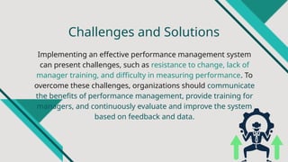 Performance Management in HRM and benefits of effective Performance Management. | PPT
