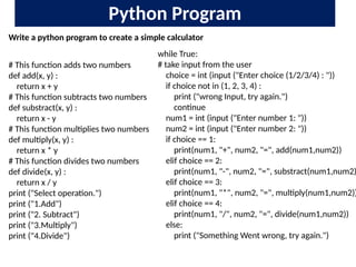 PM Unit - II of Basics of Python PPT.pptx