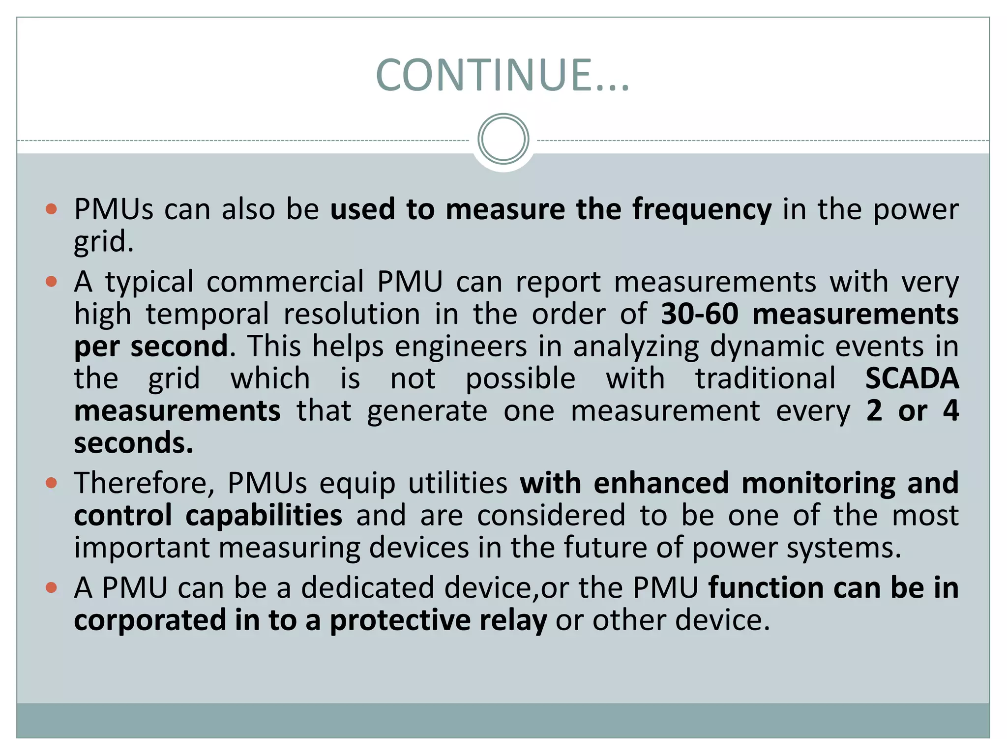 A overview on WAMS/PMU. | PDF