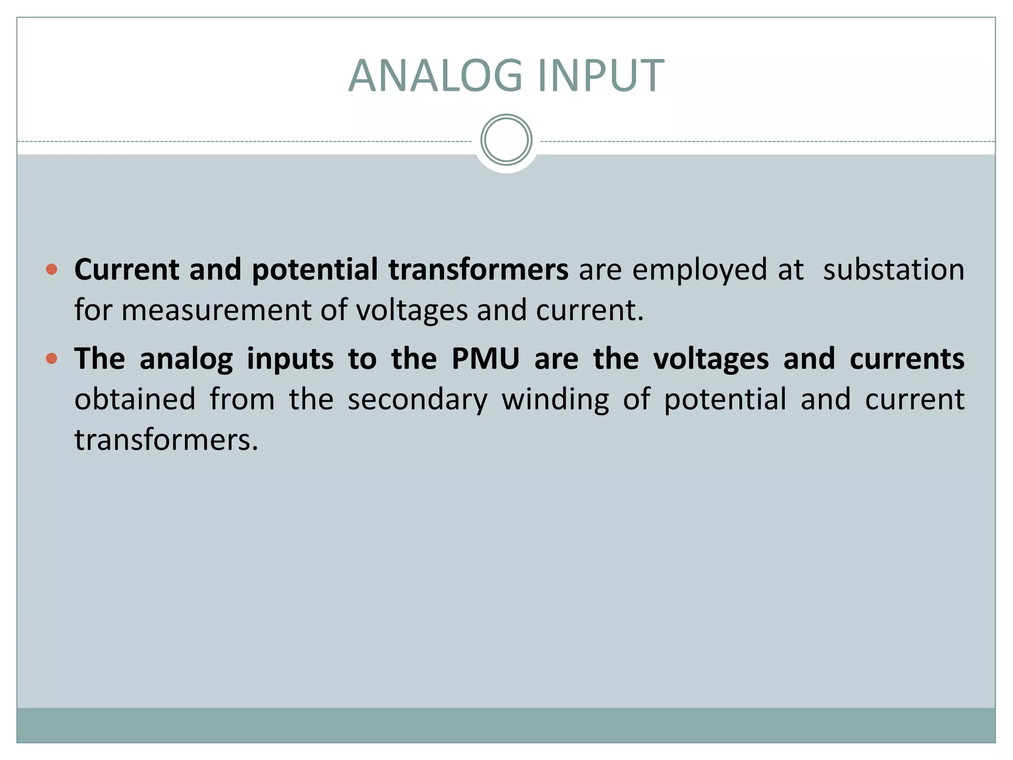 A overview on WAMS/PMU. | PDF