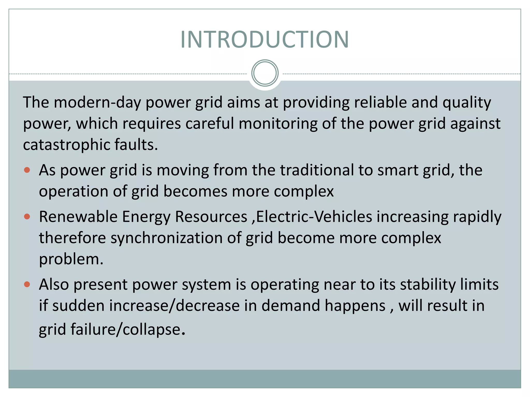 A overview on WAMS/PMU. | PDF