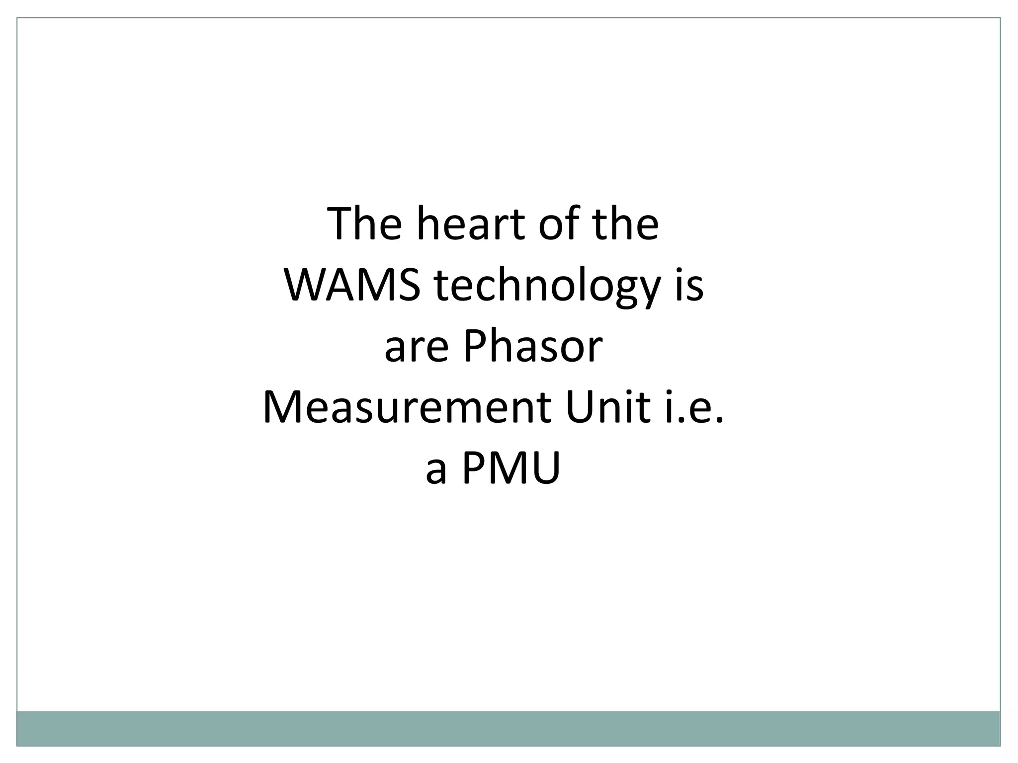 A overview on WAMS/PMU. | PDF