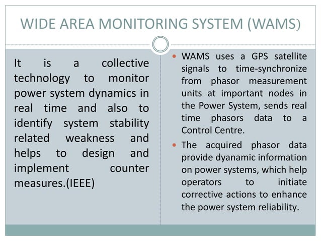 A overview on WAMS/PMU. | PDF