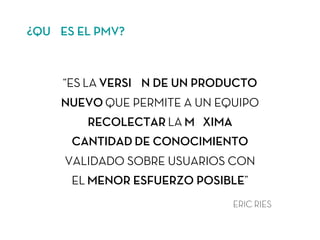 Introducción al producto mínimo viable (PMV) AllStartup gandia | PDF