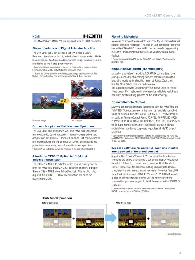 Sony PMW-320 Camcorder | PDF