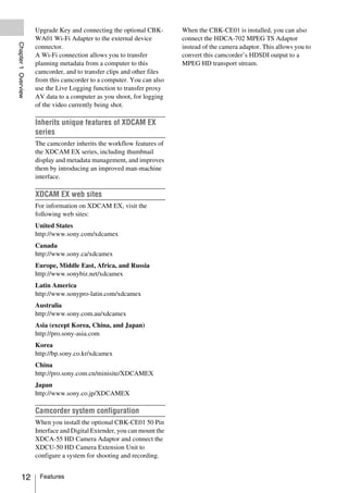 Sony PMW-320K Operation Manual | PDF