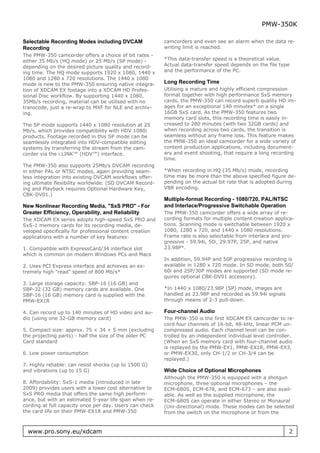 Sony PMW-350K | PDF