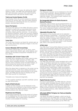 Sony PMW-350K | PDF