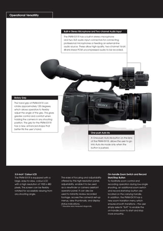 Sony PMW-EX1R | PDF | Cameras and Camcorders | Consumer Electronics