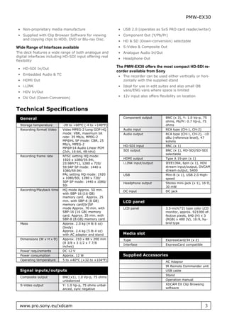 Sony PMW-EX30 | PDF