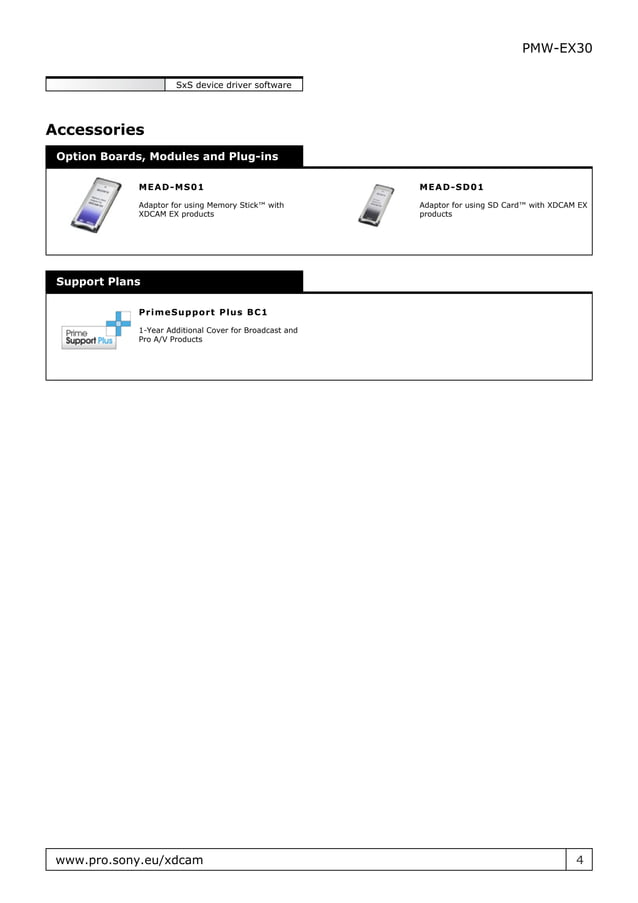Sony PMW-EX30 | PDF