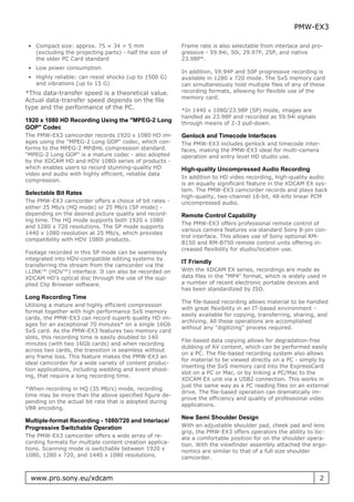 Sony PMW-EX3 Manual | PDF