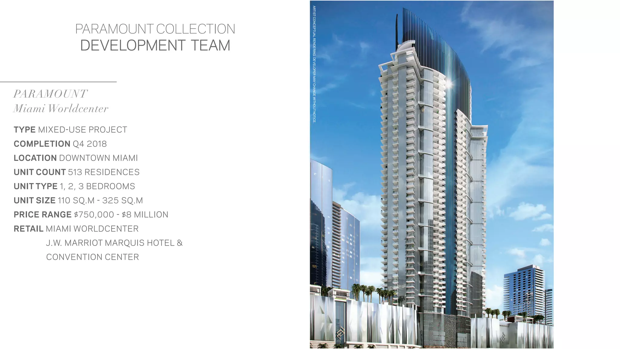 EB5 Visa Presentation Paramount Miami World Center Development | PDF