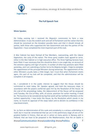 PM Winston Churchill "Blood, toil, tears & sweat" speech | PDF