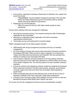 Large complex project success | PDF