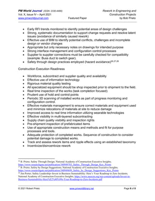 Rework in Engineering & Construction Projects | PDF | Construction ...