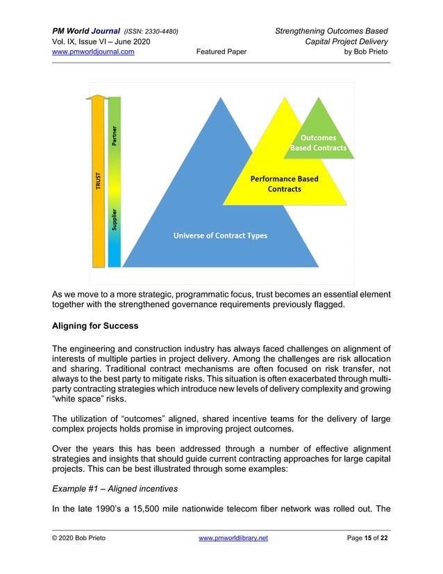Strengthen outcome based capital project delivery | PDF