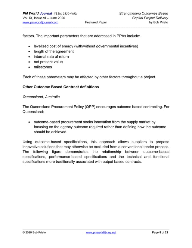 Strengthen outcome based capital project delivery | PDF