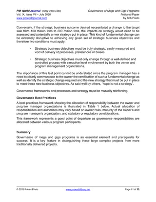 Governance of mega and giga programs | PDF