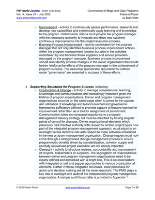 Governance of mega and giga programs | PDF